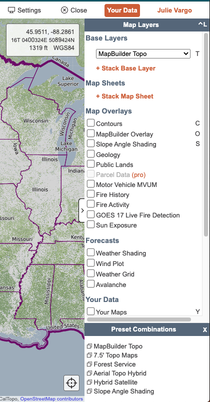 Map Viewer Tour | CalTopo Training