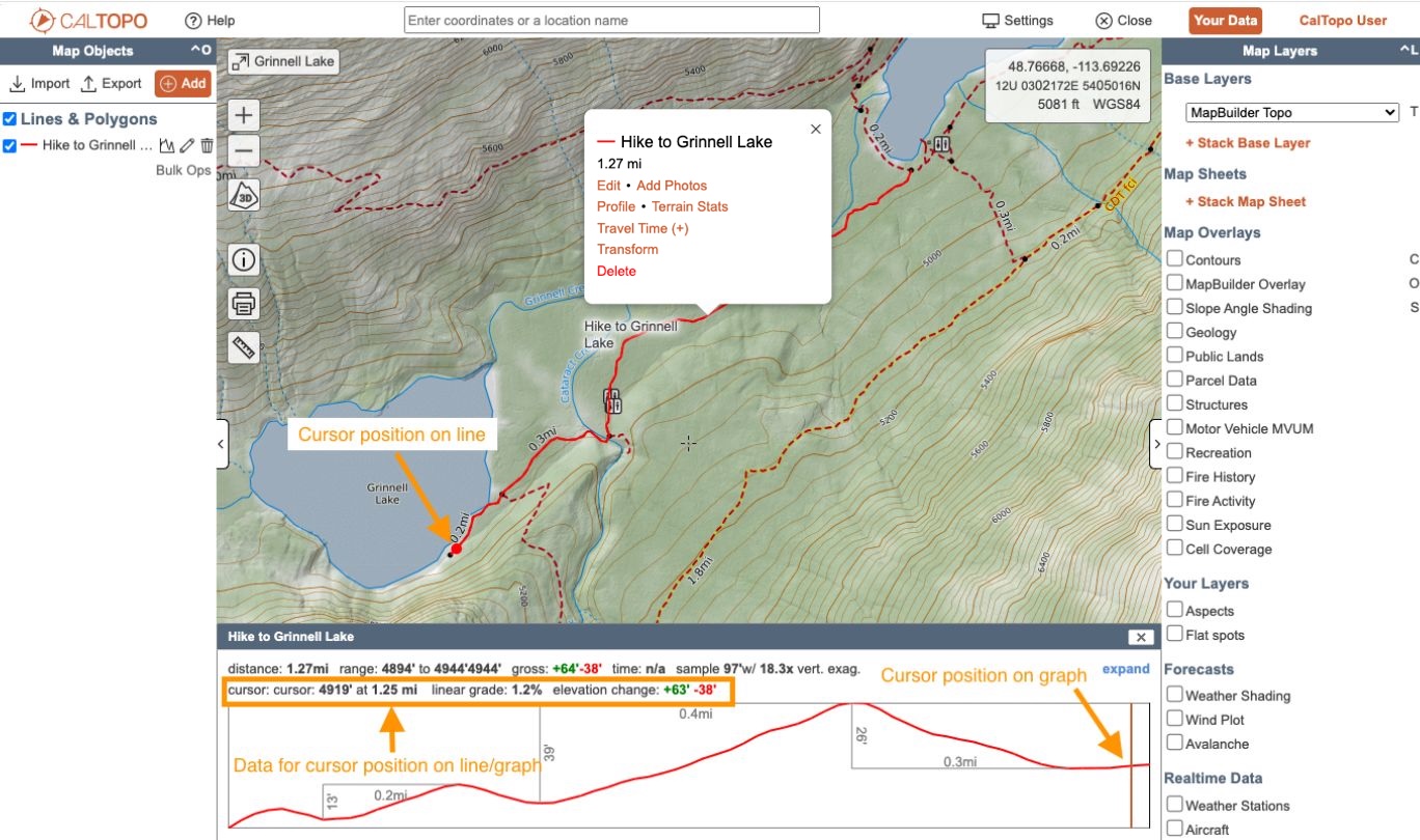 Working with Existing Lines and Polygons | CalTopo Training