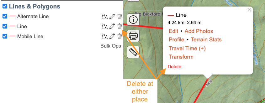 Working with Existing Lines and Polygons | CalTopo Training