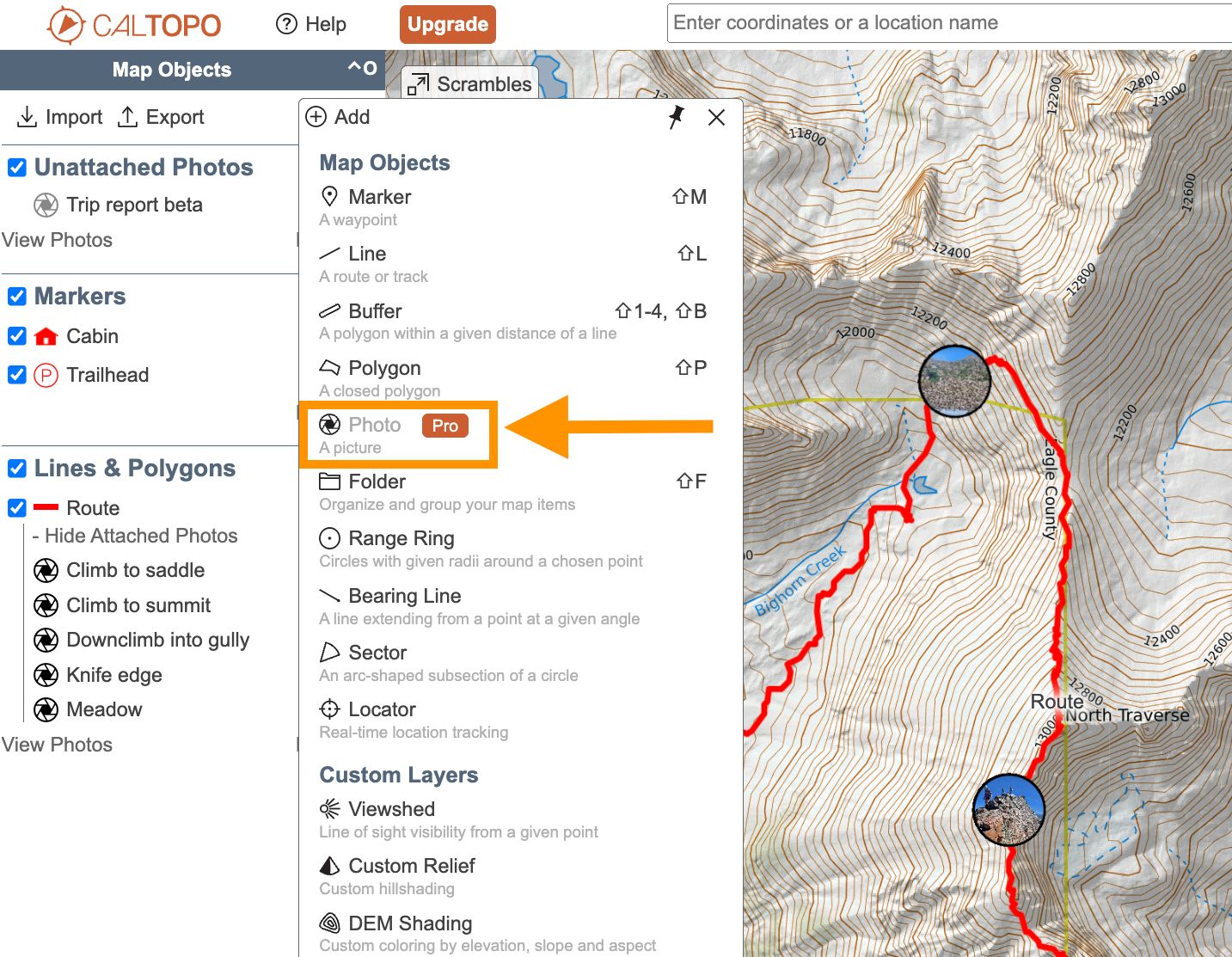 Photo Waypoints | CalTopo Training