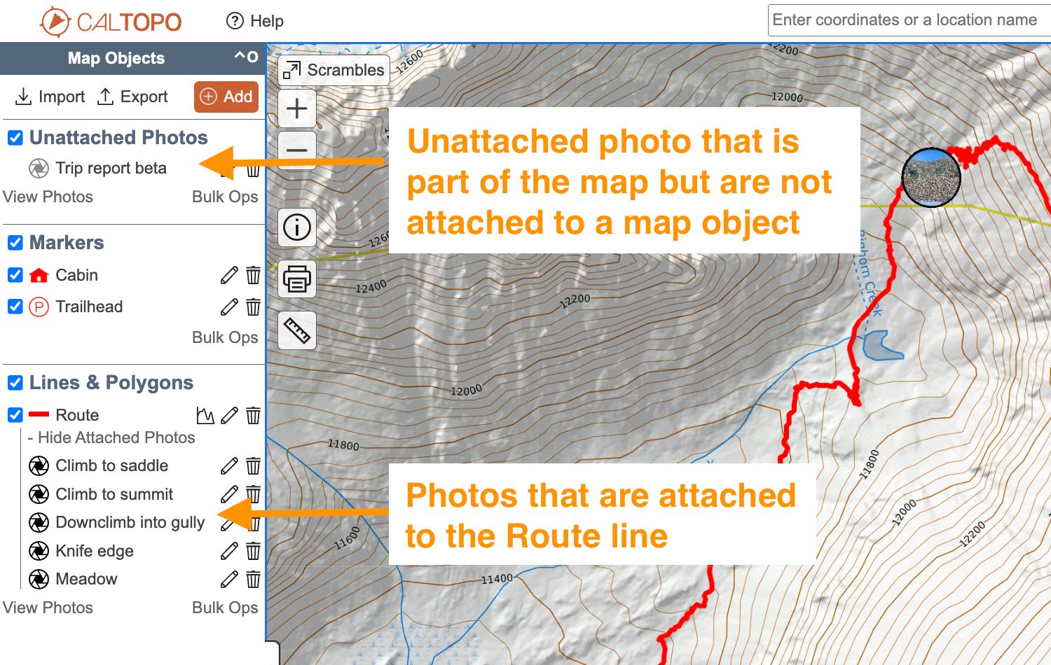Photo Waypoints | CalTopo Training