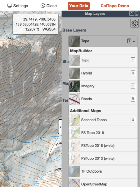 Working with Base Layers | CalTopo Training