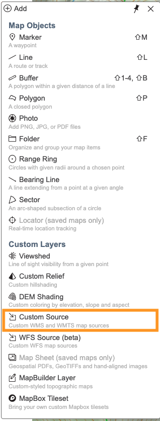 Custom Source Layers | CalTopo Training