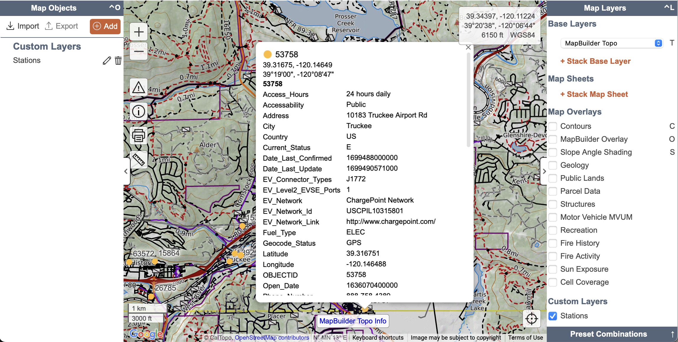 WFS Source | CalTopo Training