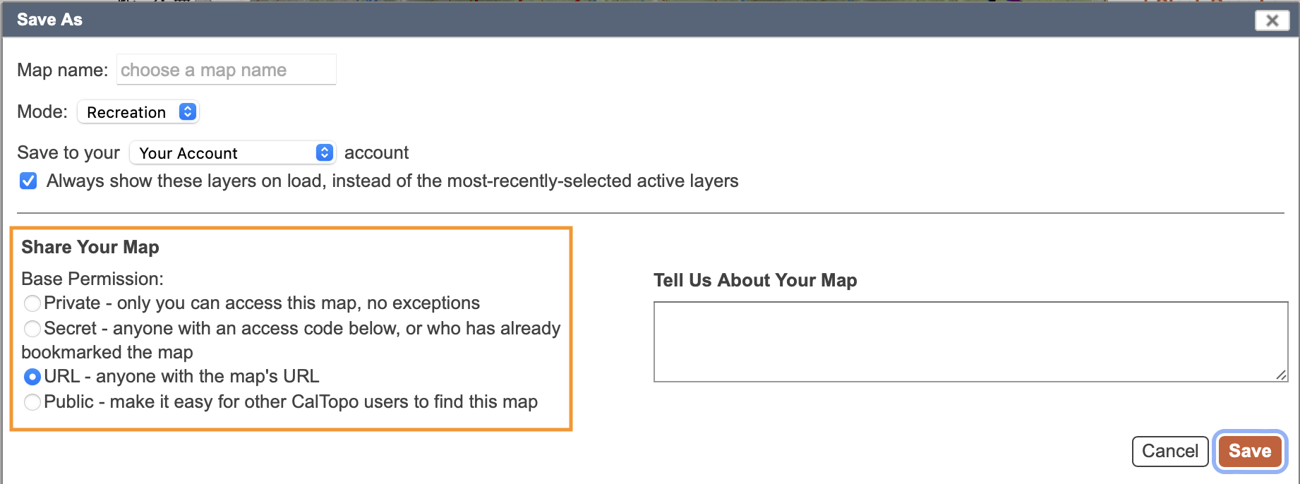 Map Sharing | CalTopo Training