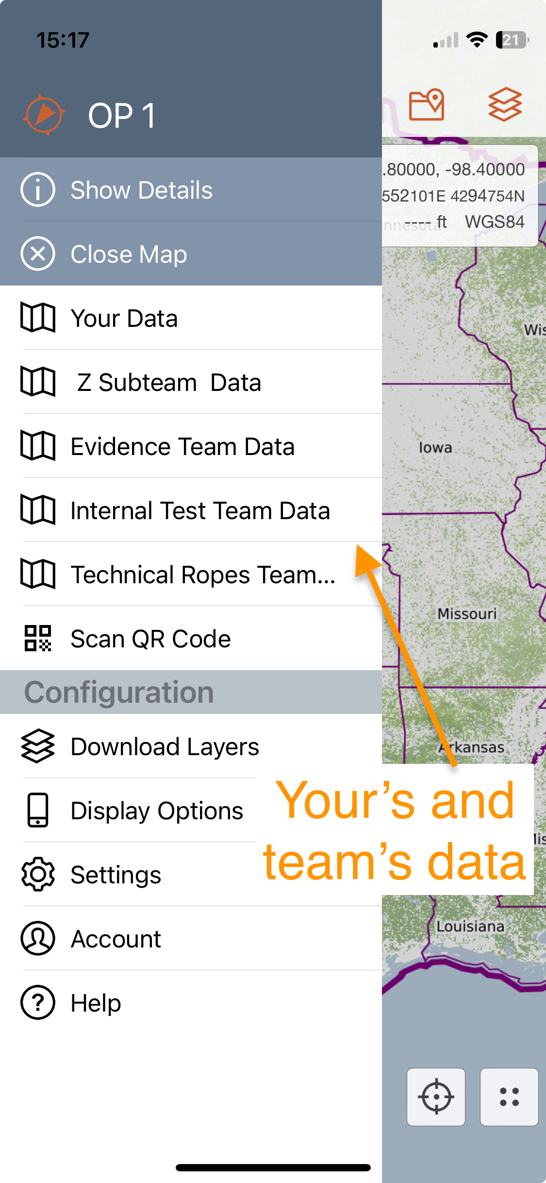 Team Maps and Tracks | CalTopo Training