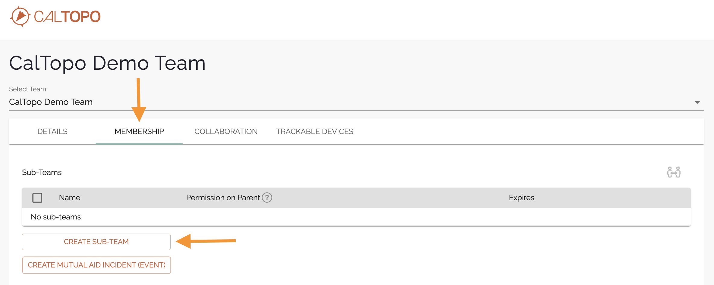 Sub-Teams | CalTopo Training